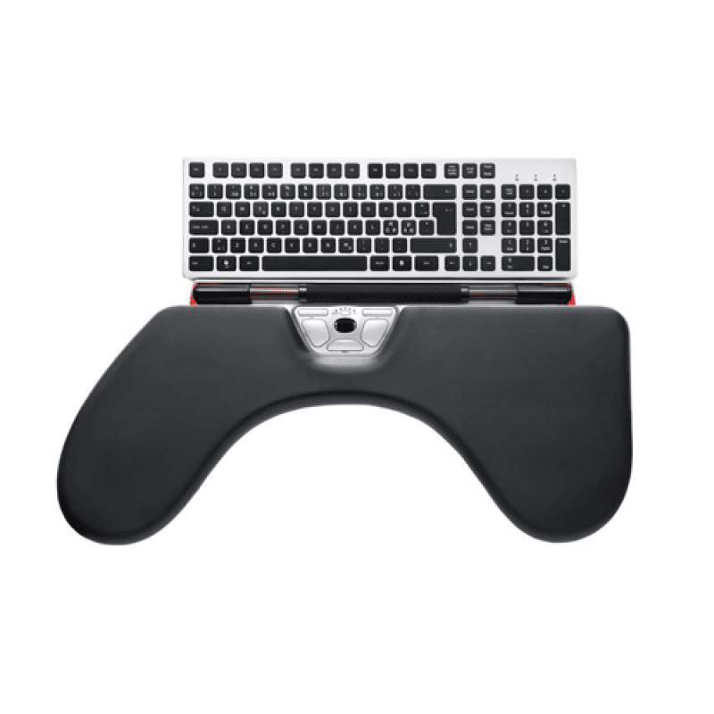 Ergonomisk underarmsunderstøttelse, underarm med støtte fra rullemouse